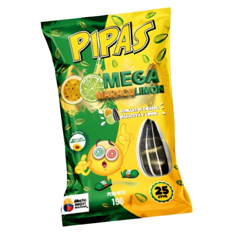 PIPA MEGA VERDE MARACULIMON 19 GR X 20 UND - Dulceza